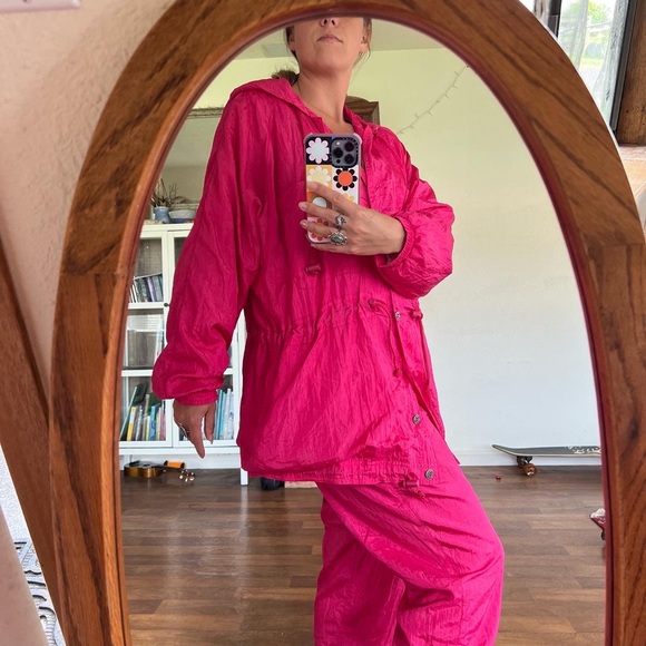 Vintage | Pants & Jumpsuits | Bright Pink Barbie Barbiecore Splash Suit ...